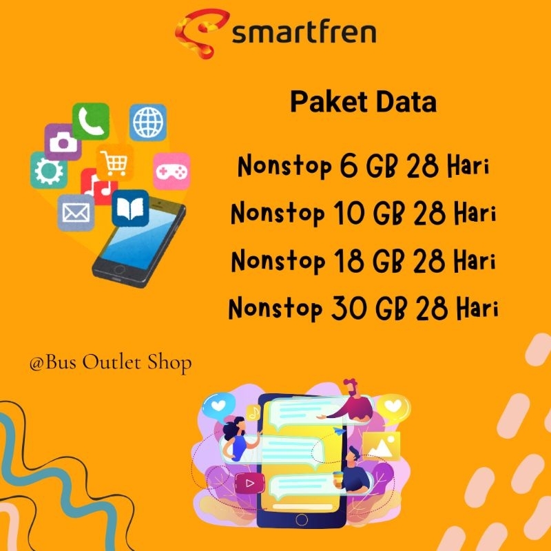 Jual Paket Data Operator Smartfren harga terjangkau 6-30 GB | Shopee ...
