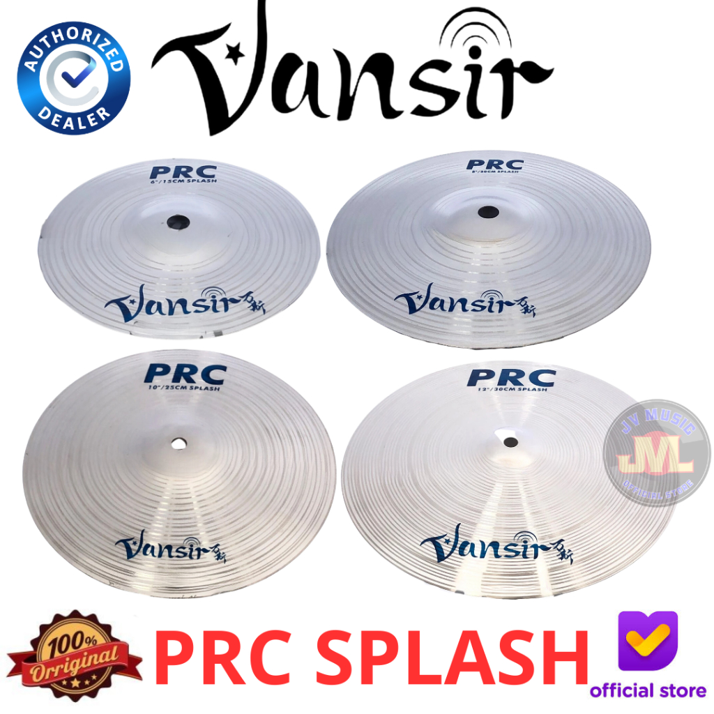 Jual Vansir PRC Splash 6/8/10/12 Inch Cymbal Drum Splash Simbal Drum ...