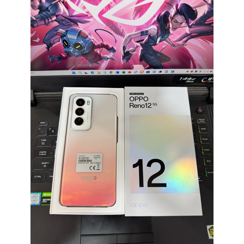 Jual oppo reno 12 5g merah muda buka dos saja | Shopee Indonesia