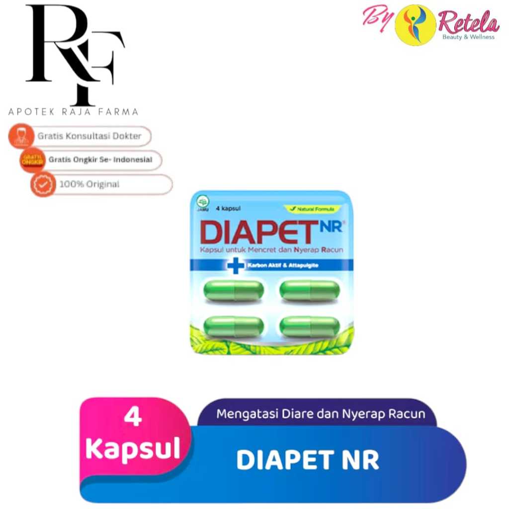 Jual DIAPET NR 1 STRIP 4 CAPSUL / Gangguan Pencernaan | Shopee Indonesia