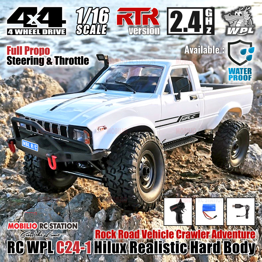 Jual RC Cars - New WPL C24-1 White Full Propo RTR Off Road Racing 4WD ...
