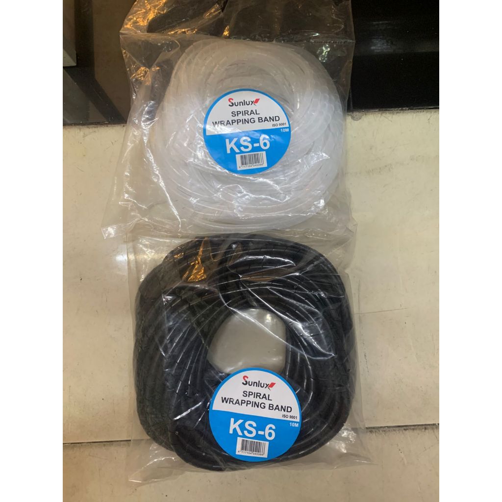 Jual Kabel Spiral Wraping band KS-6 sepiral pelindung kabel ks6 diamater 6mm | Shopee Indonesia