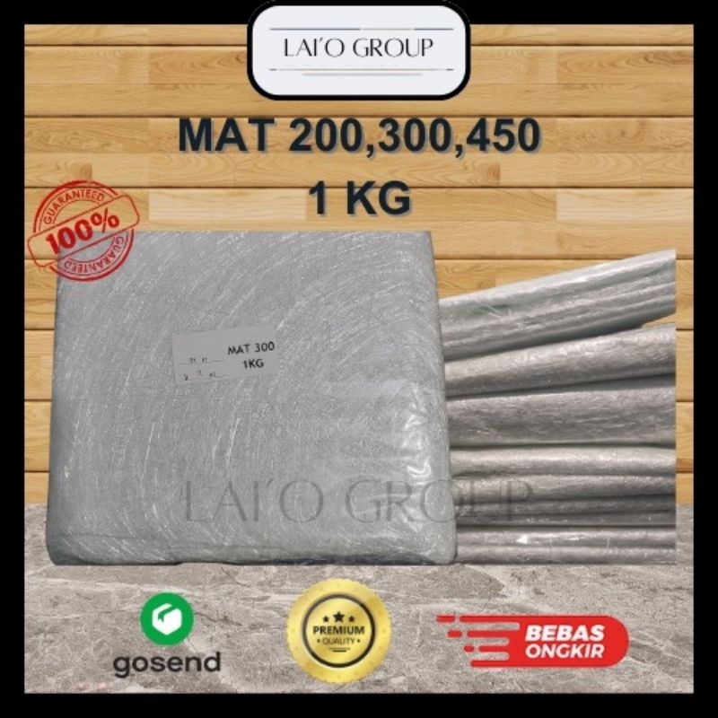 Jual serat aquaproof MAT 200,300,450 1 KG serat aquaproof anti bocor ...