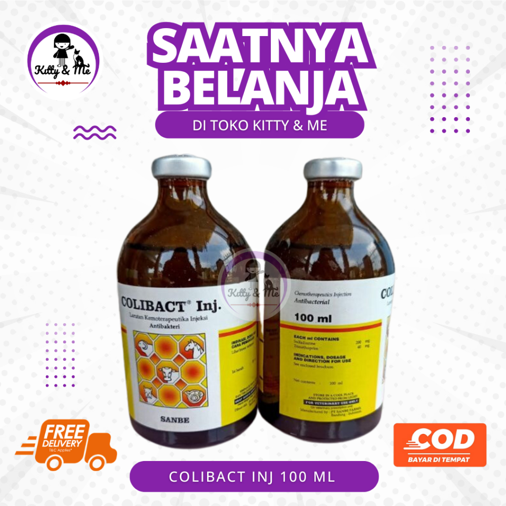 Jual COLIBACT INJ 100 ML - Antibiotik Saluran Pencernaan & Pernafasan ...