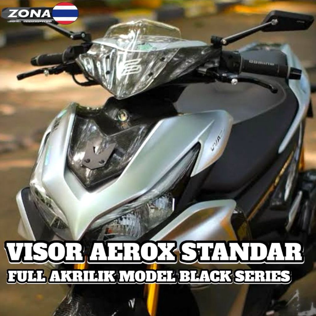Jual VISOR WINDSHIELD AEROX STANDAR BLACK SERIES AEROX NEW AEROX OLD ...