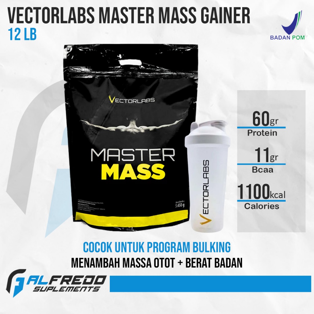 Jual Vectorlabs Master Mass Gainer 12 Lbs Susu Protein Weight Gain | Shopee Indonesia