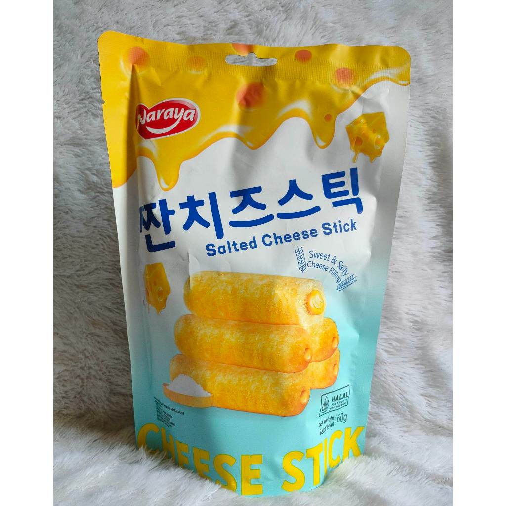 Jual naraya cheese stick salted cheese stick sweet & salty cheese ...