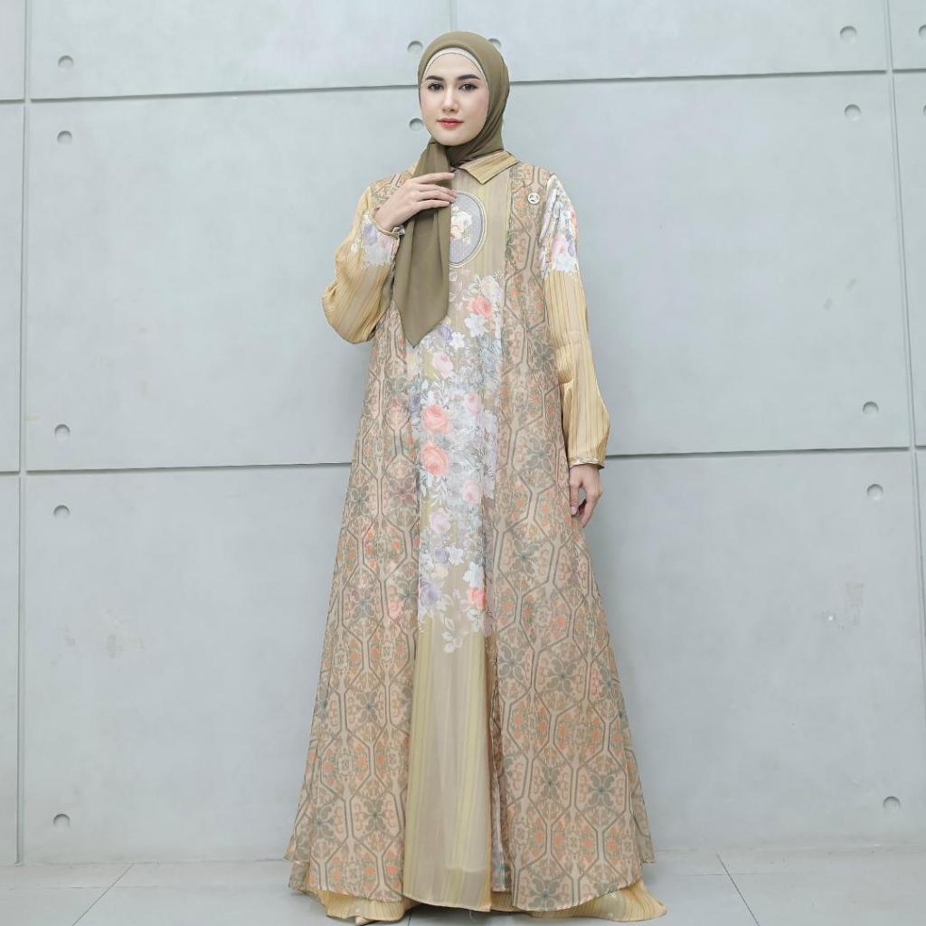 Jual Aisyalina Id Cassandra Dress Series 6 Tanpa Hijab Bahan Sutra ...
