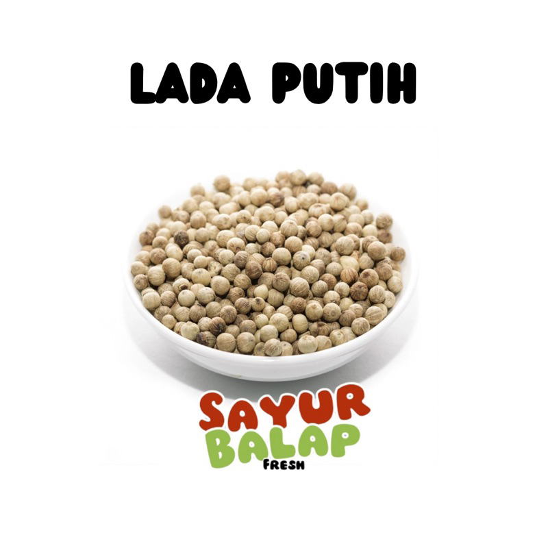 Jual Lada Putih Butir 100gr Merica Putih Bulat 1ons | Shopee Indonesia