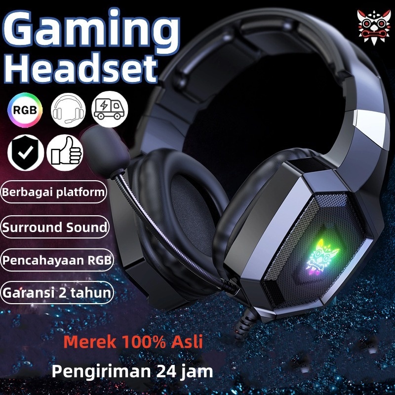 Jual Onikuma K8 Noise Cancelling Headphone Gaming Super Bass Headset ...