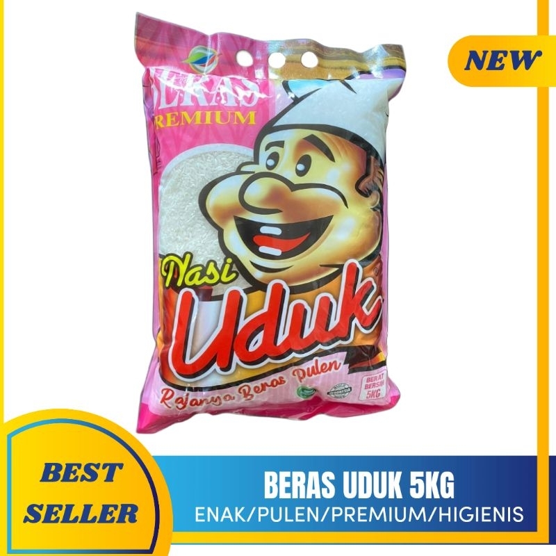 Jual BERAS PREMIUM NASI UDUK KEMASAN 5KG ENAK/MURAH/SUPER PUNEL/BERSIH ...