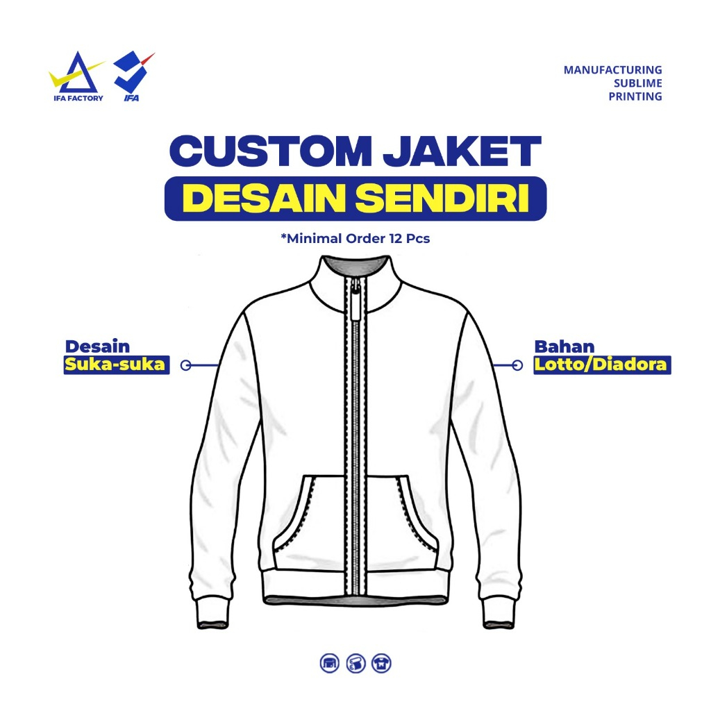 Jual CUSTOM JAKET / JAKET TRACKTOP / JACKET TRACKSUIT / DESAIN SUKA ...