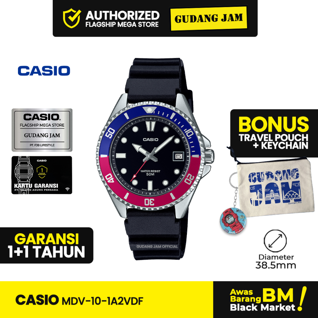 Jual SPECIAL EDITION Jam Tangan Casio MDV-10-1A2VDF MDV-10-1A MDV-10 ...