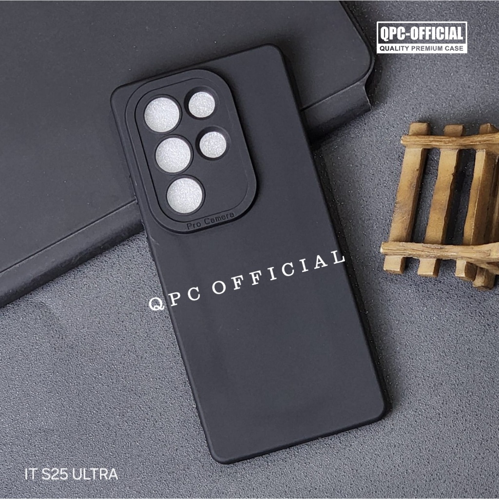 Jual Itel S25 Ultra Case Pro Kamera Softcase Black Matte Case Itel S25 ...