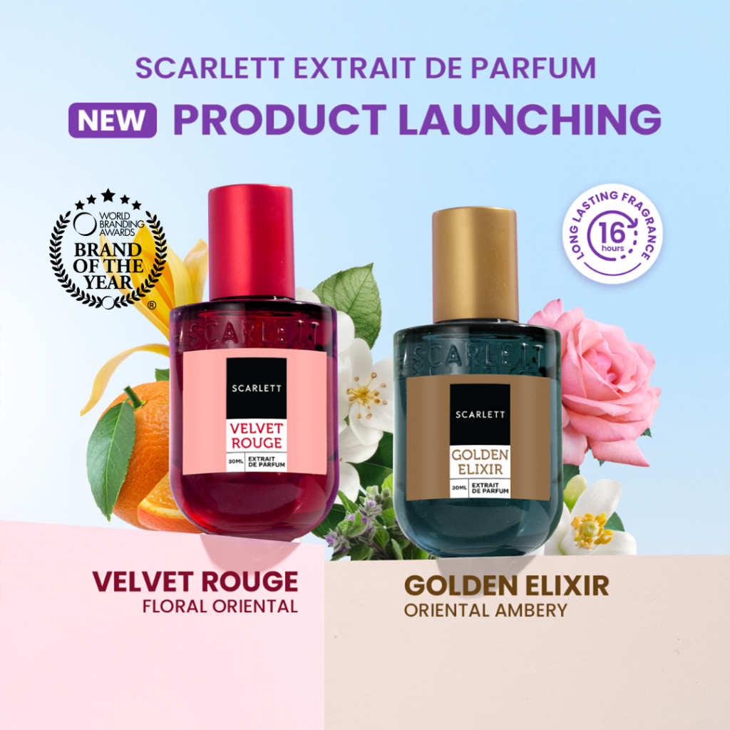 Jual SCARLETT Velvet Rouge / Golden Elixir Extrait De Parfum 30ml (BEST ...