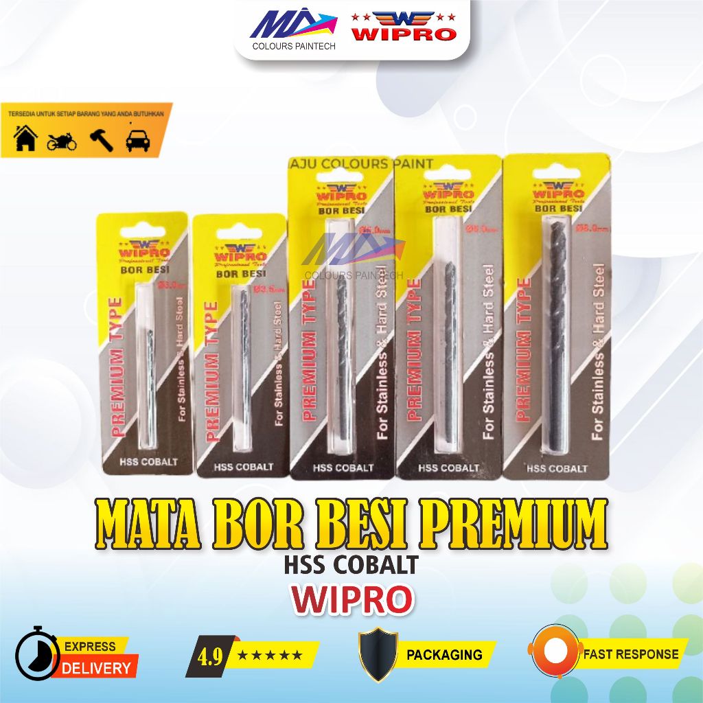Jual WIPRO MATA BOR BESI PREMIUM COBALT HSS | Shopee Indonesia