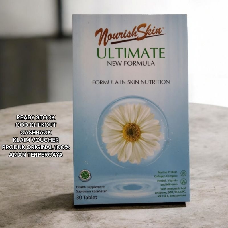 Jual Nourish Skin ULTIMATE NEW FORMULA Suplemen Kesehatan kulit 30 ...