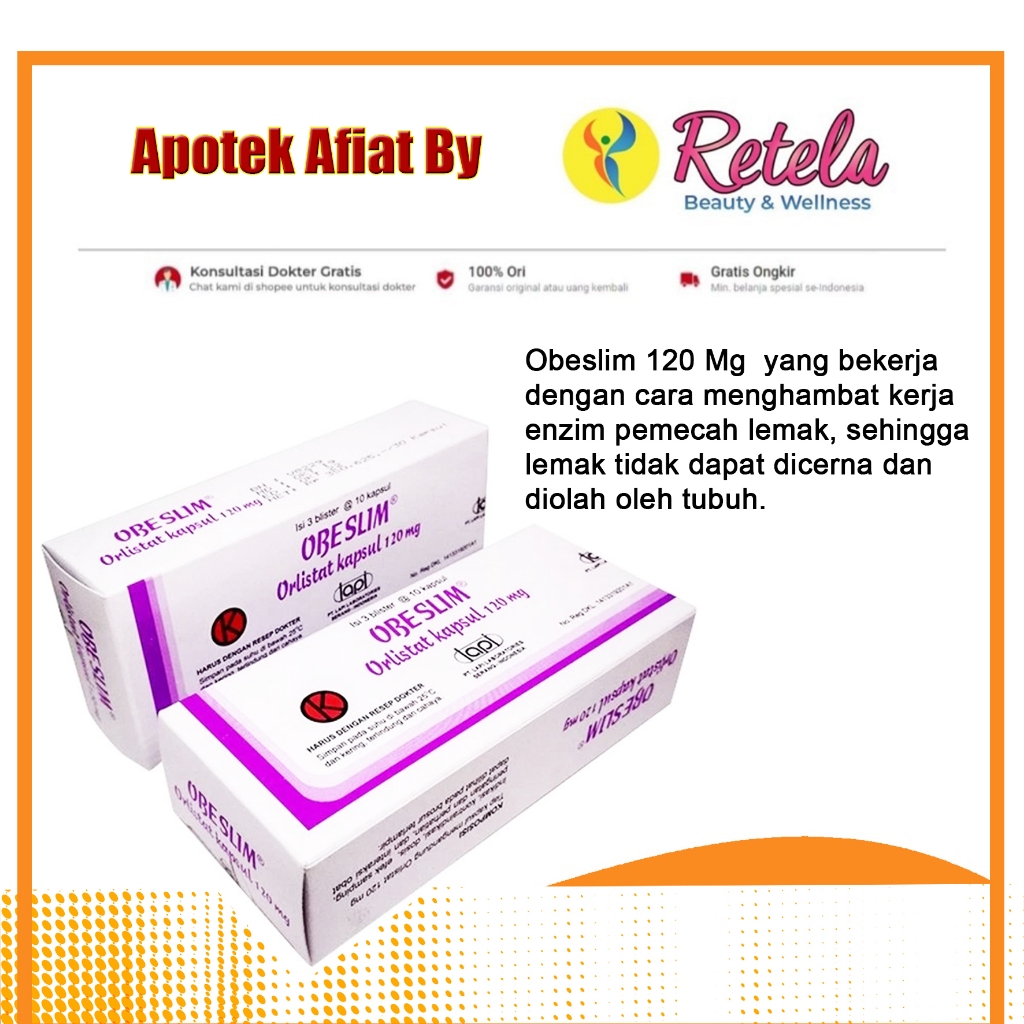 Jual OBESLIM 120MG 1 BOX 30 KAPSUL | Shopee Indonesia