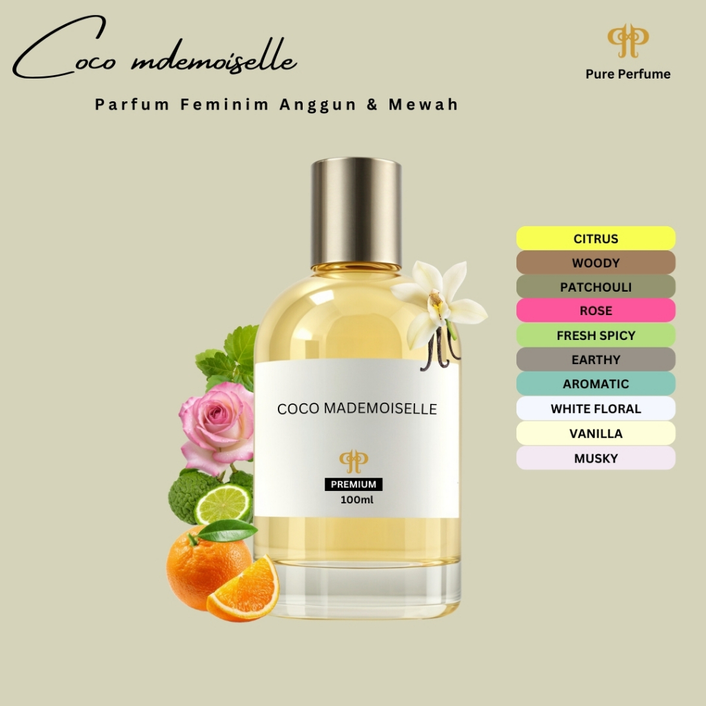 Jual Pure Perfume Coco Mademoiselle 1st Version, Parfum Feminim Anggun ...
