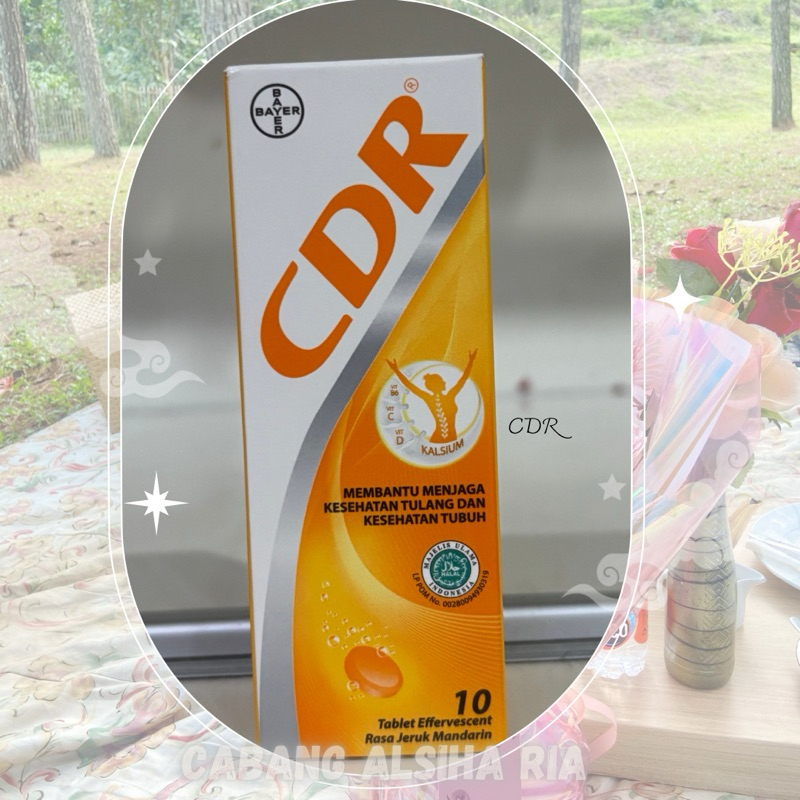 Jual CDR Kalsium Tablet Effervescent Jeruk Mandarin isi 10 tablet | Shopee Indonesia
