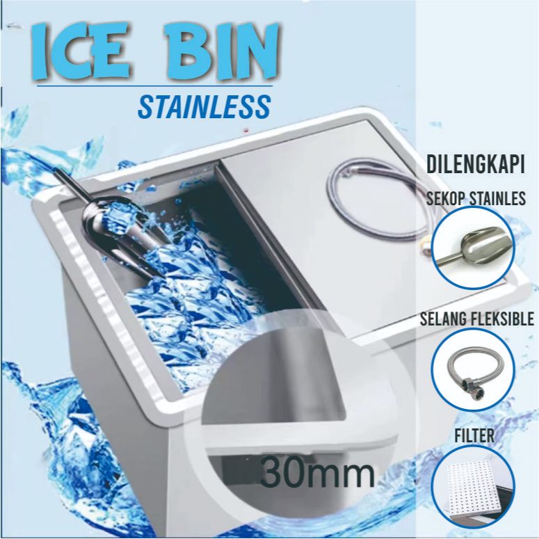Jual ICE BIN STAINLES ES BIN PENDAM ICE BOX STAINLESS TEMPAT ES BATU ...