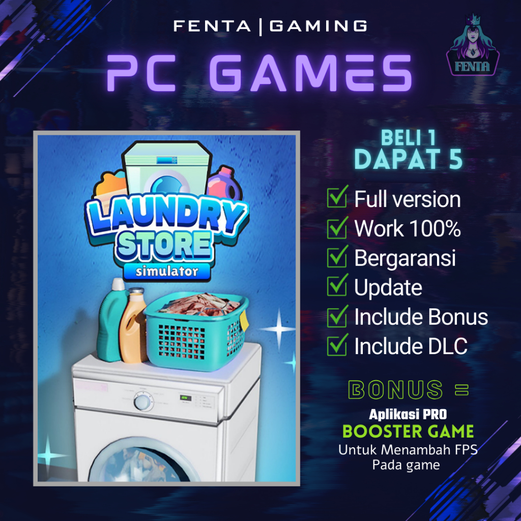 Jual LAUNDRY STORE SIMULATOR - GAME PC - GAME LAPTOP | Shopee Indonesia