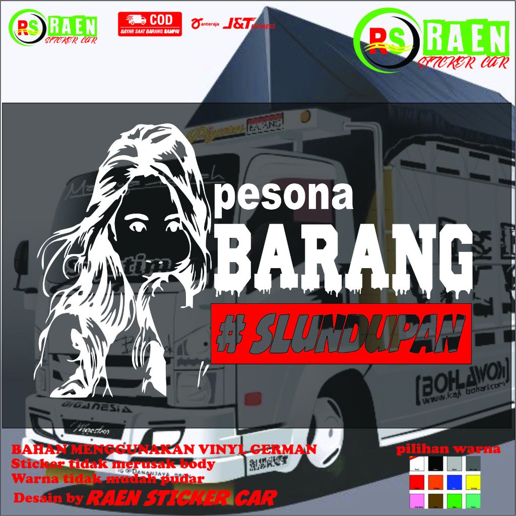 Jual PROMO STIKER KATA KATA STICKER TULISAN PESONA BARANG STIKER KACA ...