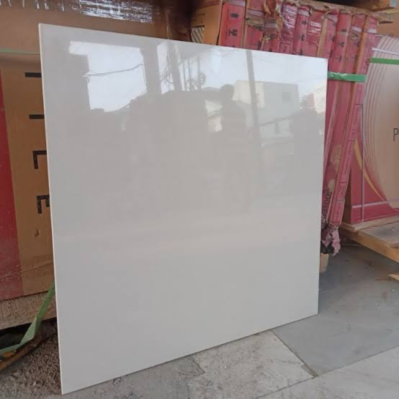 Jual Granit Glossy Ruang Utama Lux Cream Polos 60x60 | Shopee Indonesia