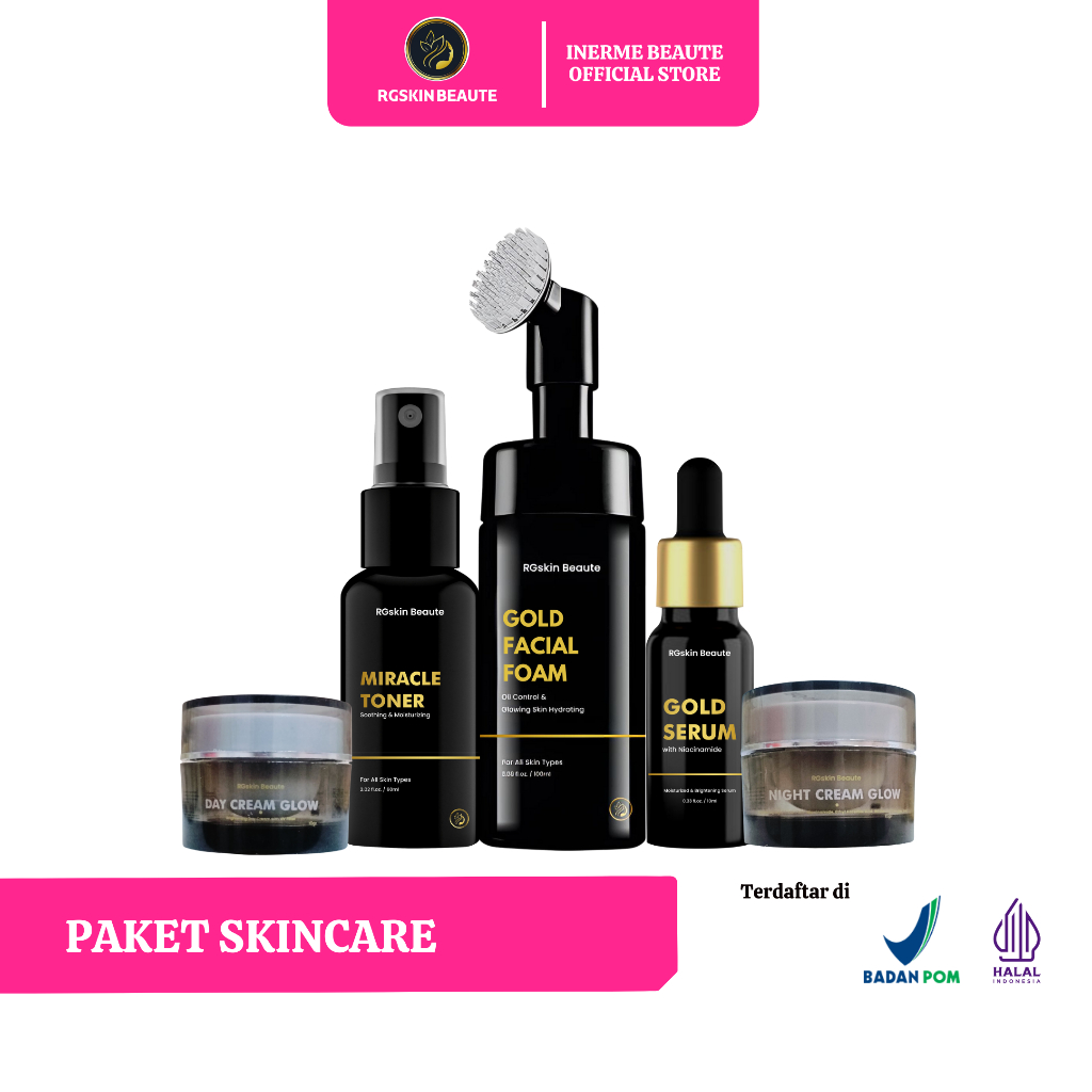 Jual RGskin Beaute Skincare Paket Glowing & Acne Skin 5 in 1 All Varian ...