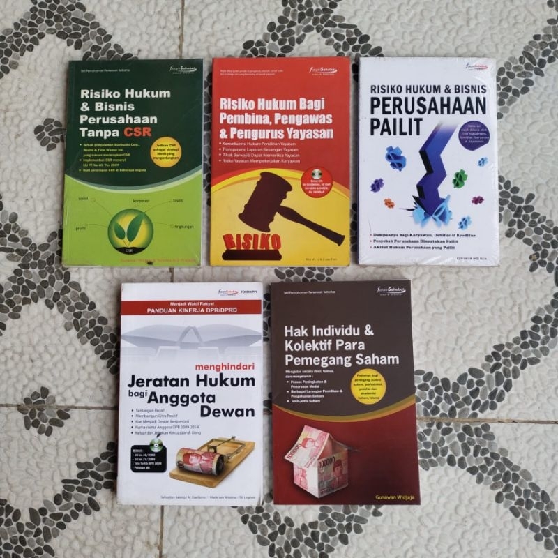 Jual Variasi Buku Hukum: RISIKO HUKUM & BISNIS PERUSAHAAN TANPA CSR ...