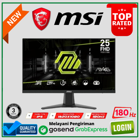Jual Monitor MSI LED IPS MAG 256F - Full HD 25" Inch | Shopee Indonesia