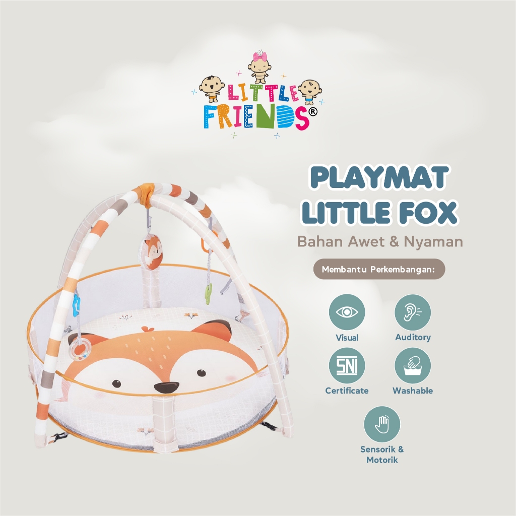 Jual Playmat Little - Matras Bermain Anak dan Bayi Karakter Fox ...
