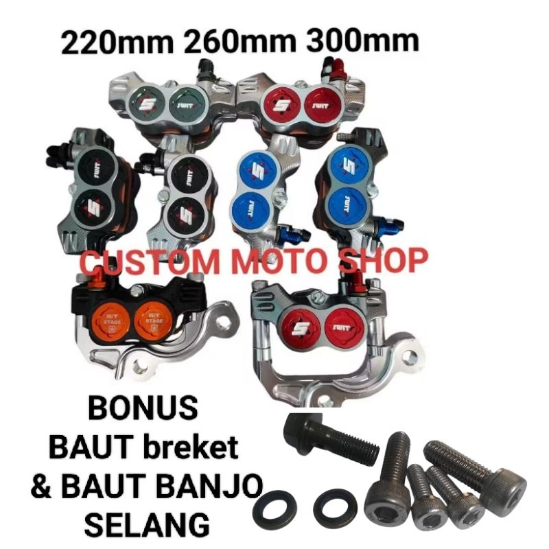 Jual Paket kaliper Formula 4 piston swits PNP YAMAHA nouvo, rx king new, jupiter Z | Shopee ...