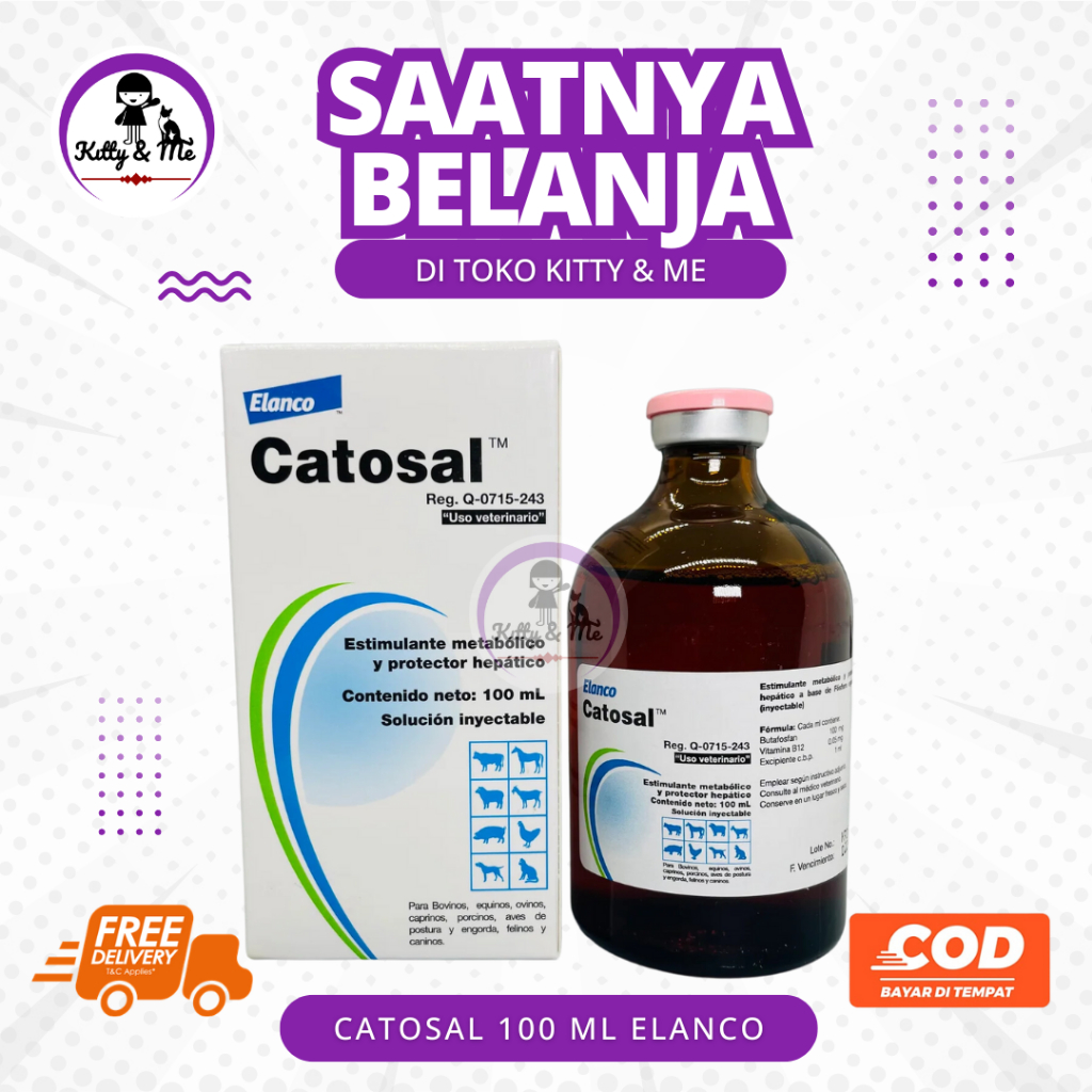 Jual CATOSAL 100 ML ELANCO - Penguat Metabolisme Stamina Hewan B12 ...