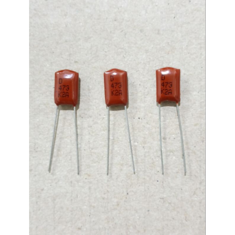 Jual Milar Merah 473 100v 47nf Samwha Capacitor Mylar 47n Kapasitor 0 ...