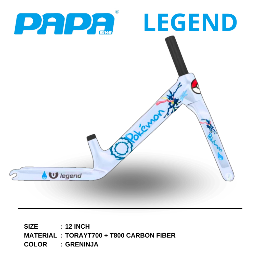 Jual Papabike Legend Frame Sepeda Pushbike Balance Bike Anak Carbon ...