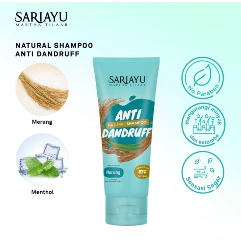 Jual Sariayu Anti Dandruff Natural Shampoo ( Merang Shampoo) | Shopee ...
