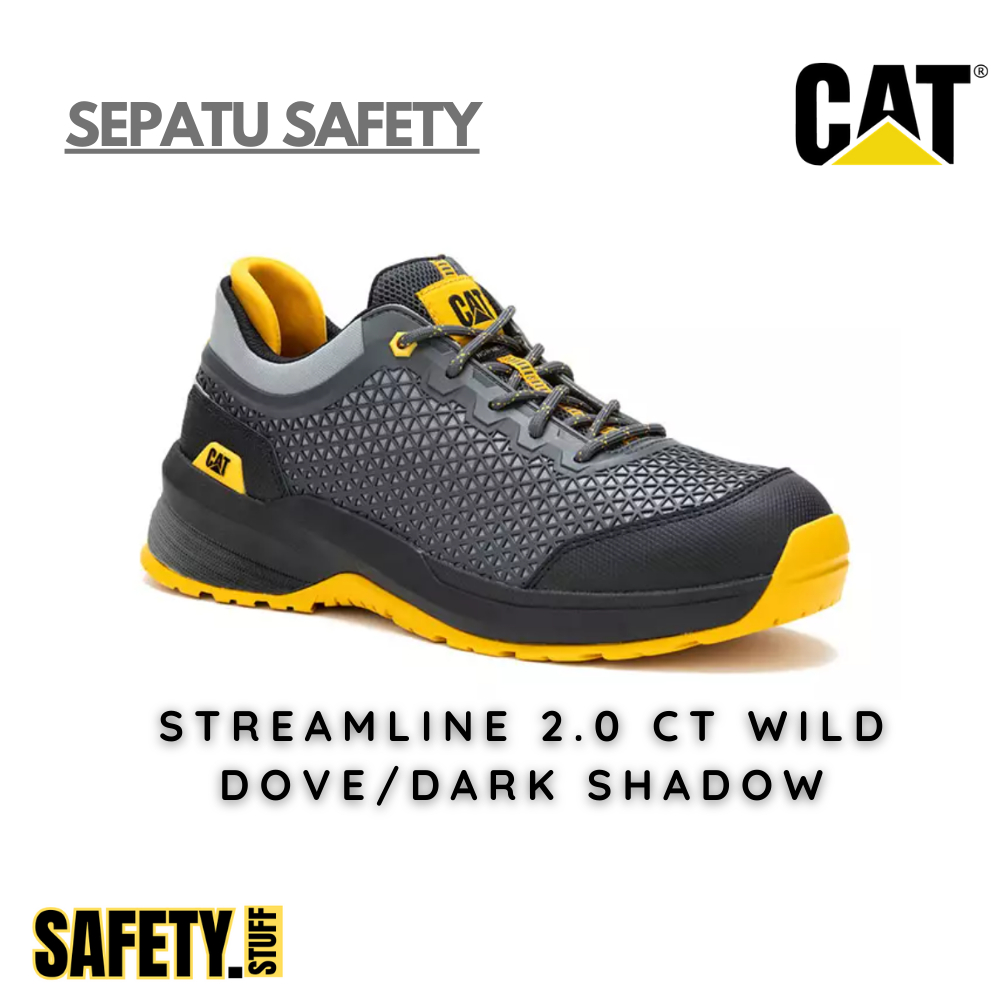 Jual Sepatu Safety Caterpillar Pria - STREAMLINE 2.0 CT WILD DOVE/DARK ...