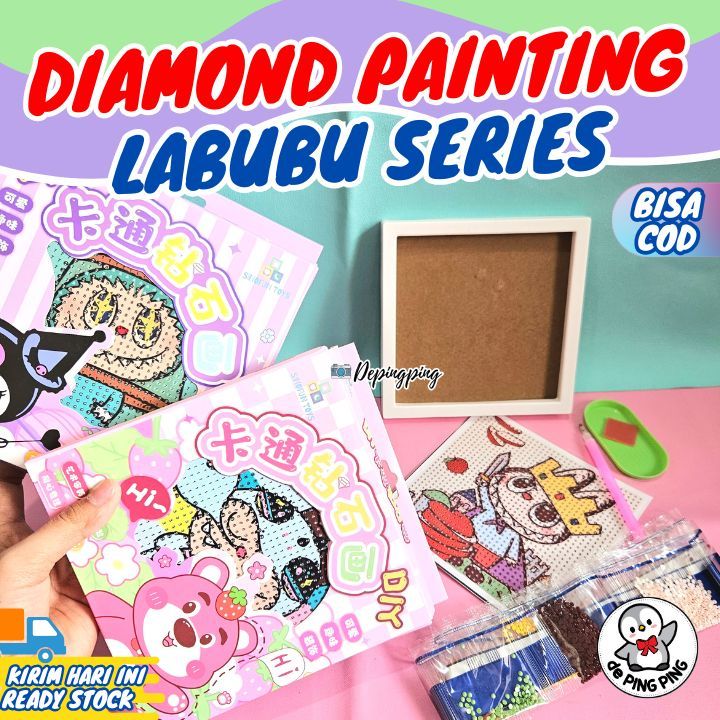 Jual Diamond Painting Labubu/Melukis Labubu/Diamond Gambar Labubu ...