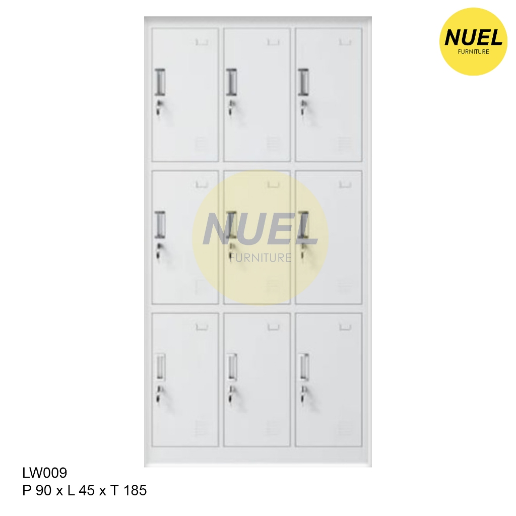 Jual Lemari Locker Arsip Kantor / Loker Kabinet Besi Susun 9 Pintu ...