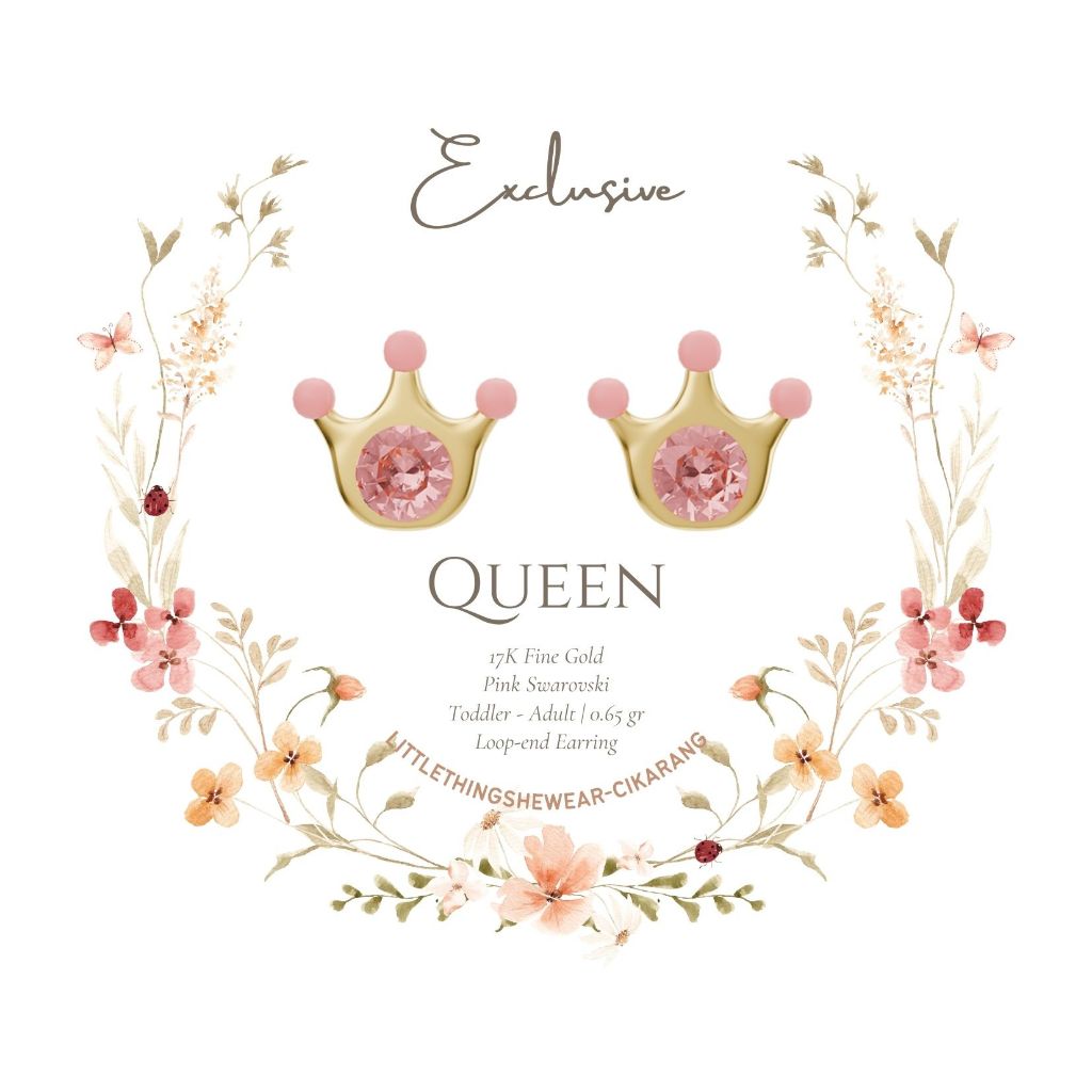 Jual LittleThingSheWear Official - Anting Anak Loop-end (toge) - Queen ...