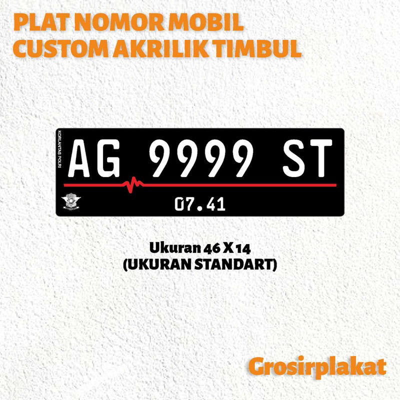 Jual Plat nomor mobil Akrilik Custom | Shopee Indonesia