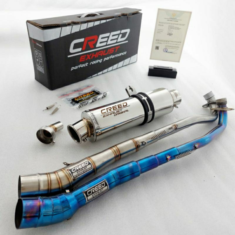 Jual Original Knalpot racing Creed Exhaust for motor bebek Jupiter Z ...