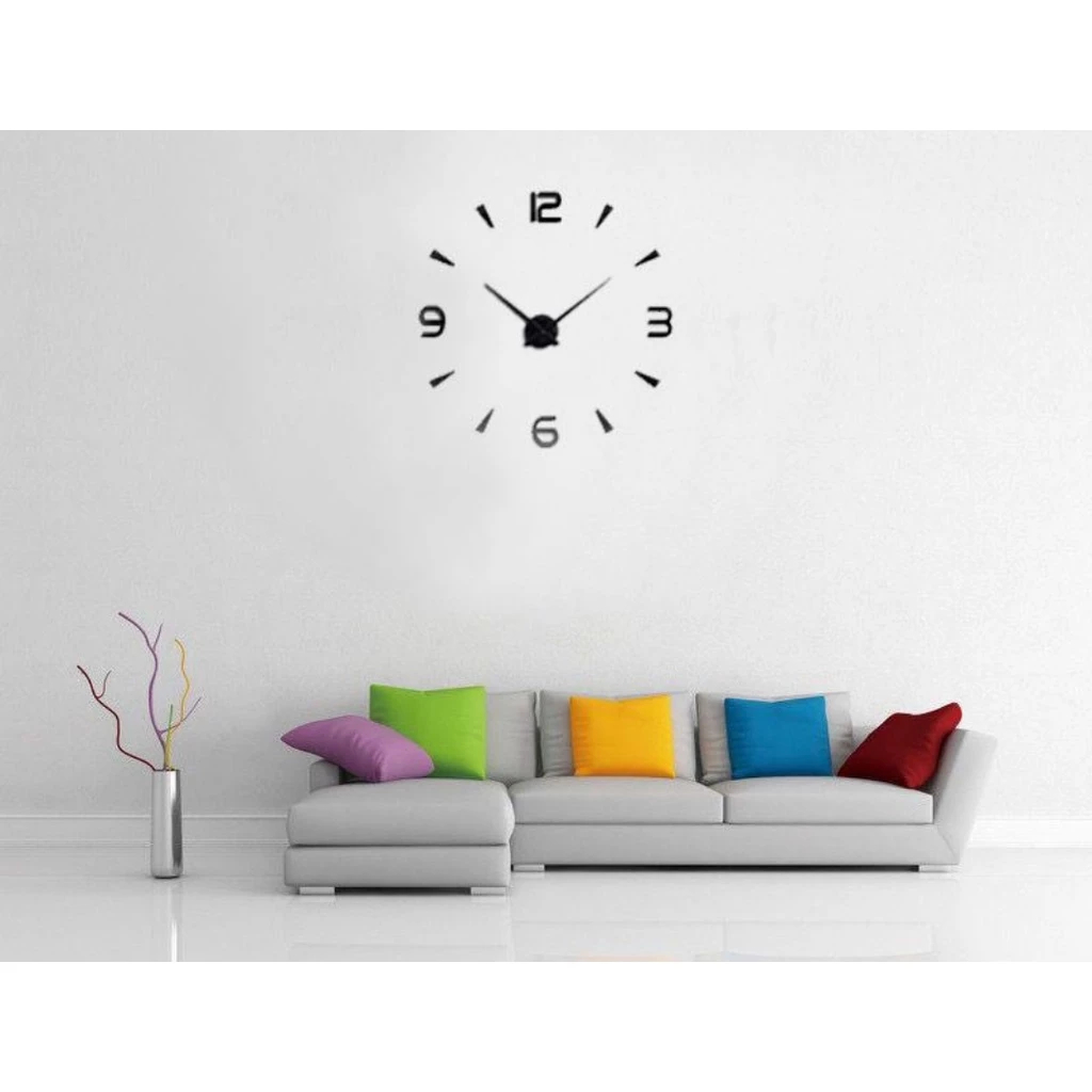 Jual JAM TEMPEL DINDING ANALOG DIY 3D DIAMETER 30-50CM | Shopee Indonesia