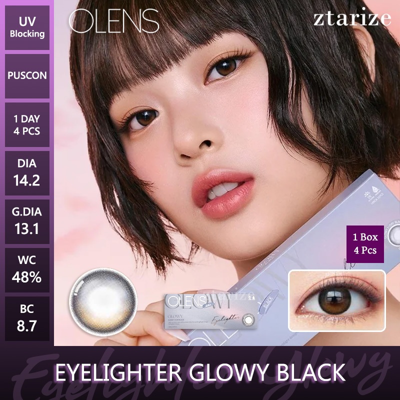 Jual ztarize - Ready Stock - OLENS Eyelighter Glowy Black 1 Day Daily ...