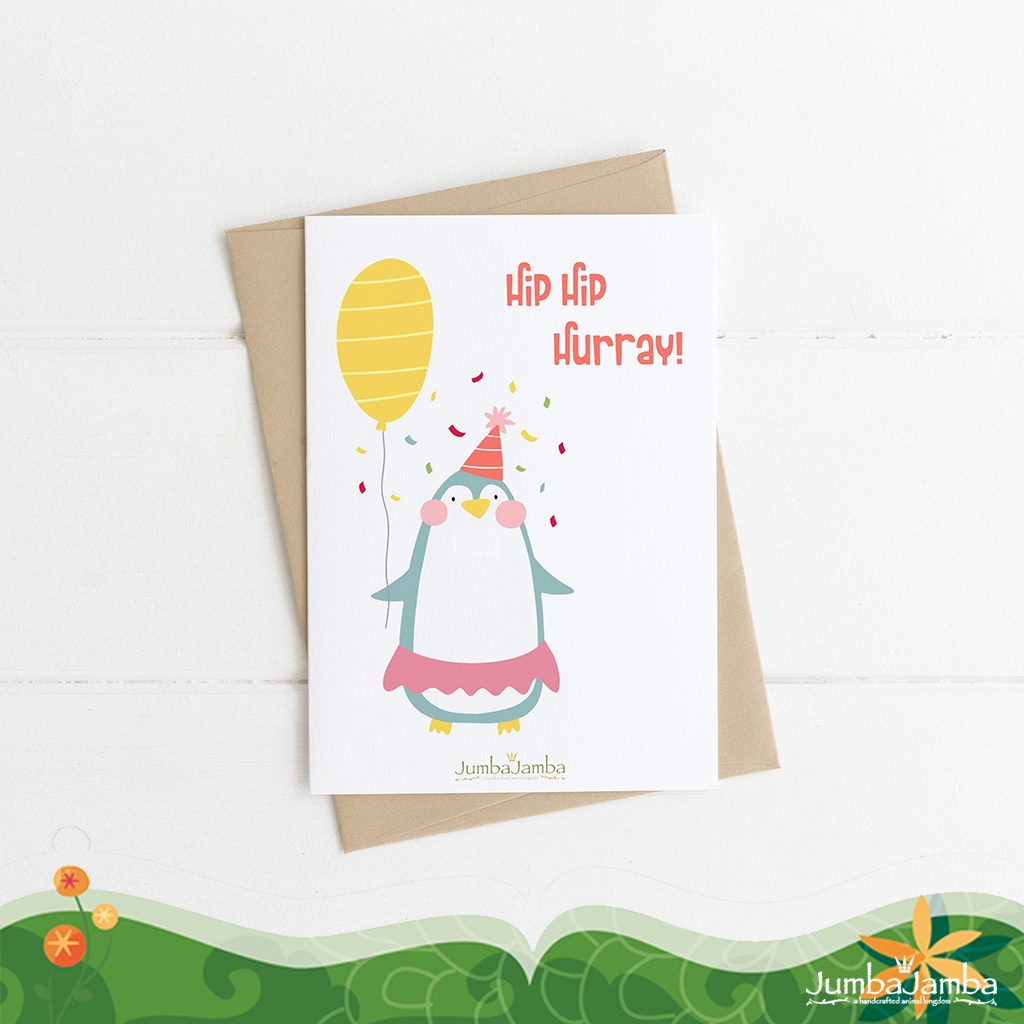 Jual Jumba Jamba Kartu Ucapan Selamat Ulang Tahun A6 - Penguin HipHip ...