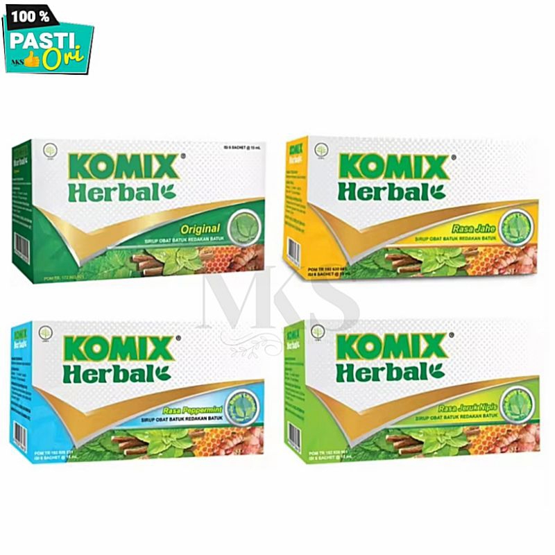 Jual KOMIX HERBAL BOX ISI 6 SACHET 15ML | Shopee Indonesia