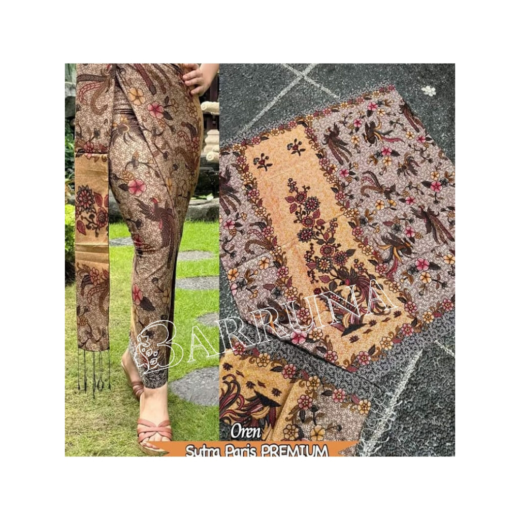 Jual Barruna - Lembaran Sutra ATBM Kamen Set Selendang - Kebaya wisuda ...