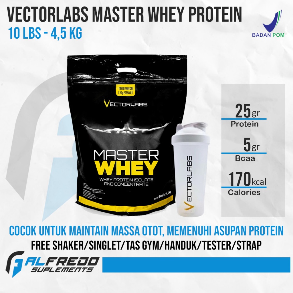 Jual Vectorlabs Master Whey 10 Lbs Whey Protein Isolate dan Concentrate ...