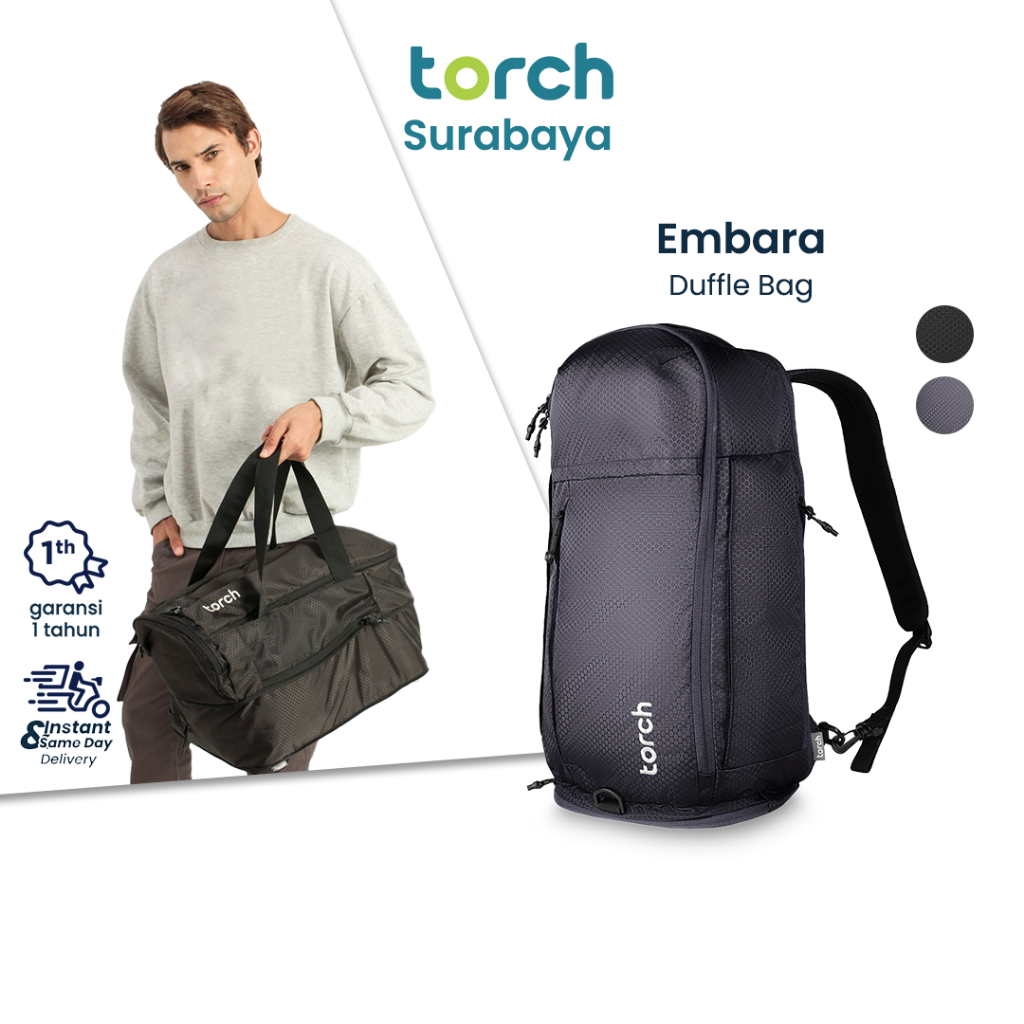 Jual TORCH Embara 2 in 1 Duffle Tas Ransel Expandable Tas Gym Olahraga ...